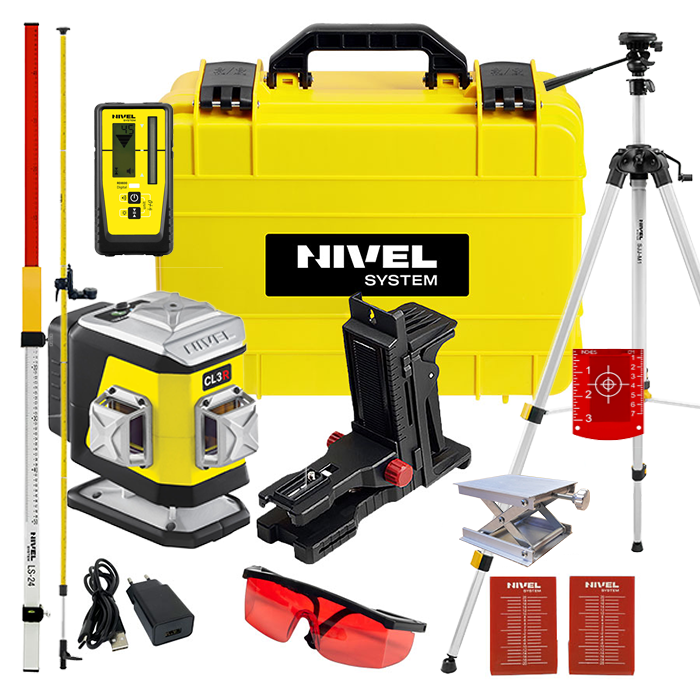 NIVEL SYSTEM LASER KRZYŻOWY CL3R RED + FULL OPCJA - Elmat Sklep