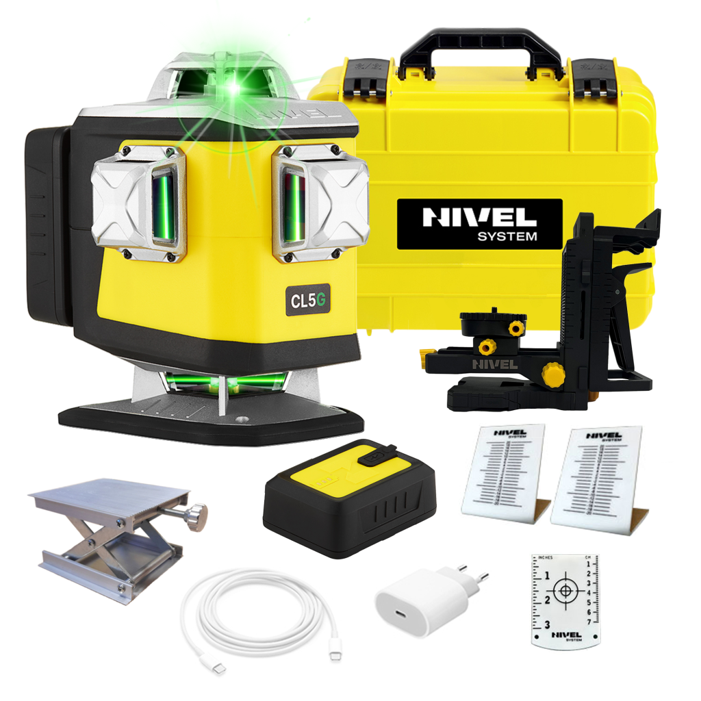 Laser krzyżowy Nivel System CL5G zielony Bluetooth - Elmat Sklep